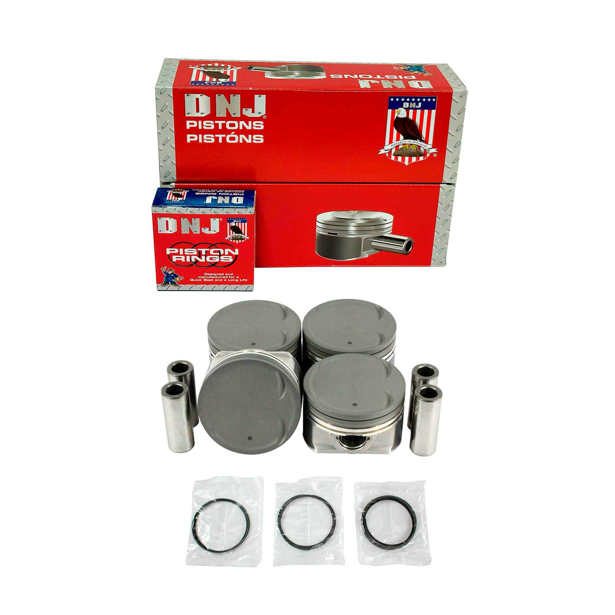 Piston Set w/ Rings — DNJ ENGINE COMPONENTS, INC.