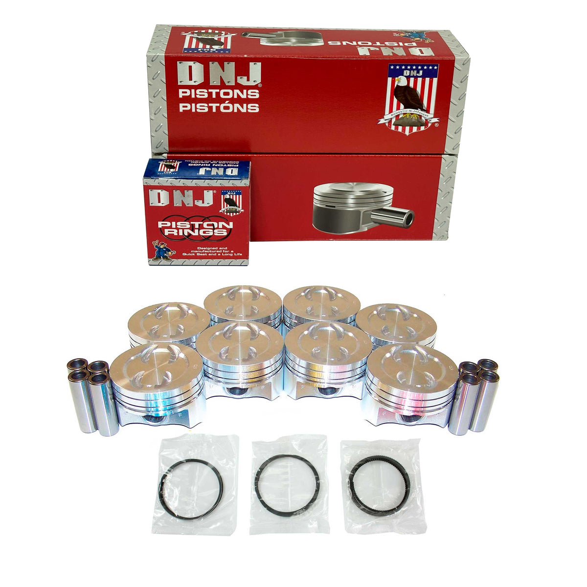 Piston Set w/ Rings — DNJ ENGINE COMPONENTS, INC.